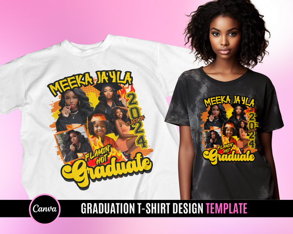 Graduation TShirt Template - Flamin Hot – Pink Palace Designs