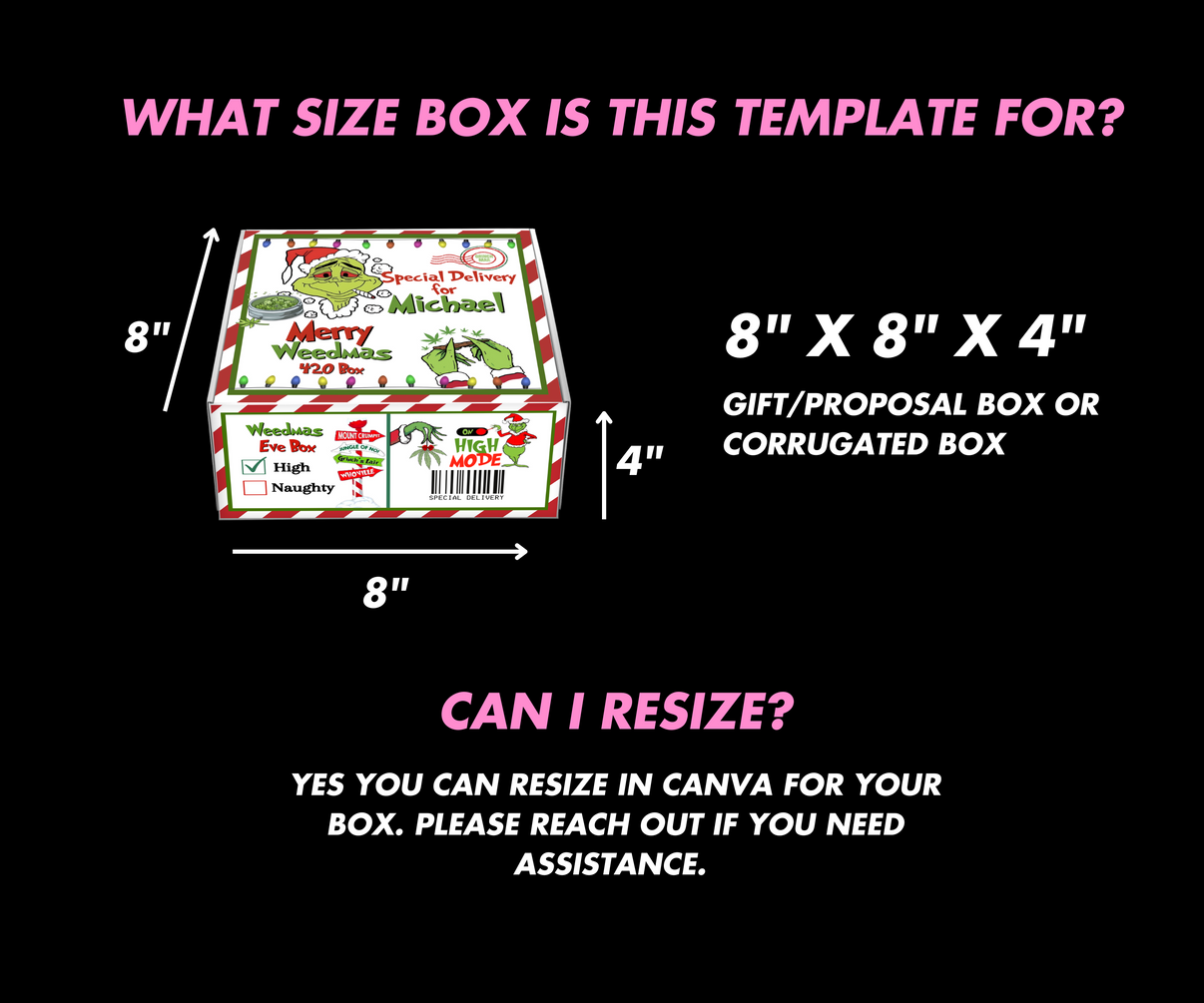 Weedmas Grinchmas Box – Pink Palace Designs