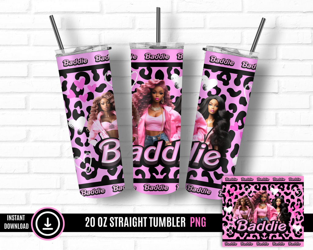 Baddie Barbie Tumbler Wrap – Pink Palace Designs