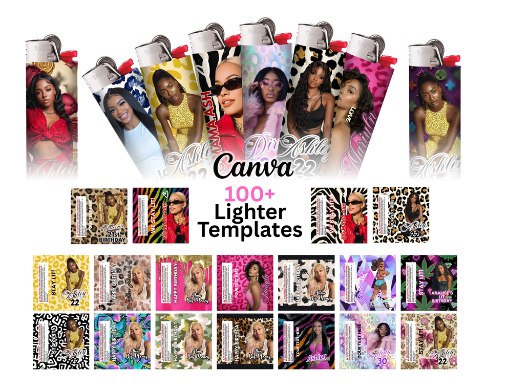 100 Lighter Templates – Pink Palace Designs