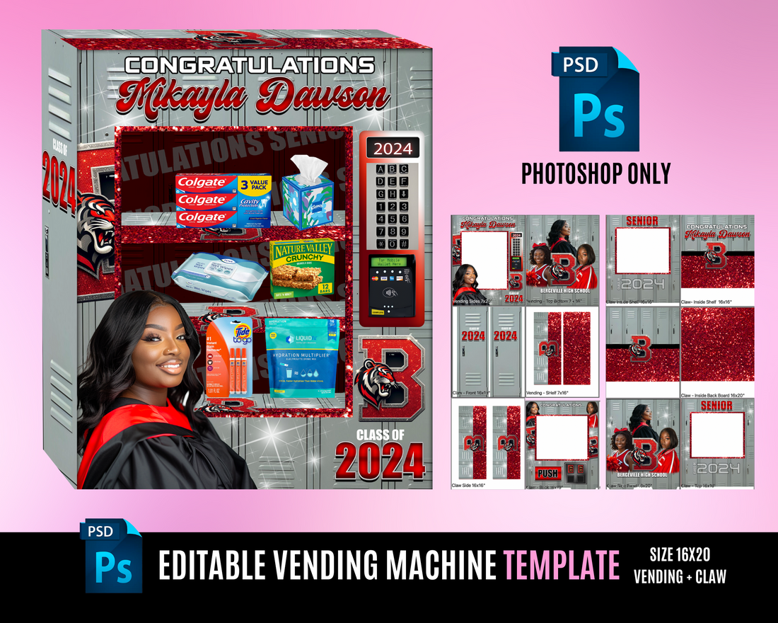 Graduation Vending Machine – Pink Palace Designs