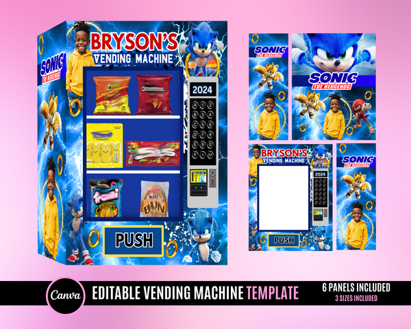 Blue Animal Vending Machine Template – Pink Palace Designs