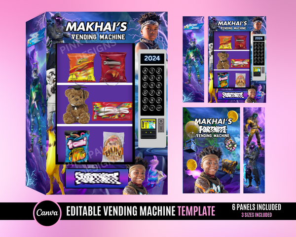 Gaming Vending Machine Template – Pink Palace Designs