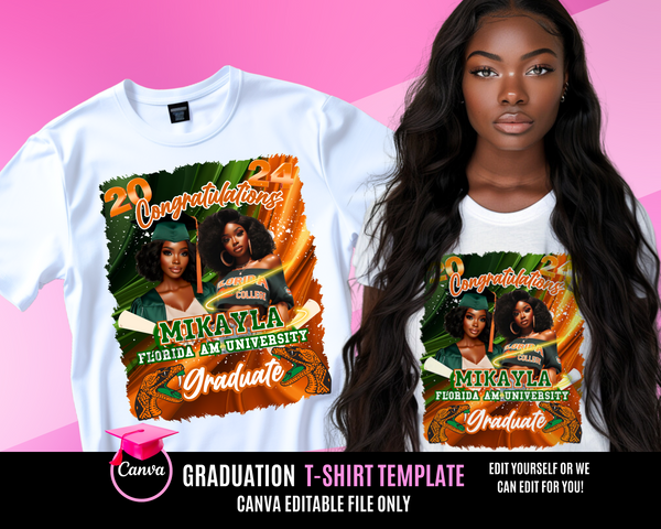 Famu Graduation Center Shirt – Pink Palace Designs