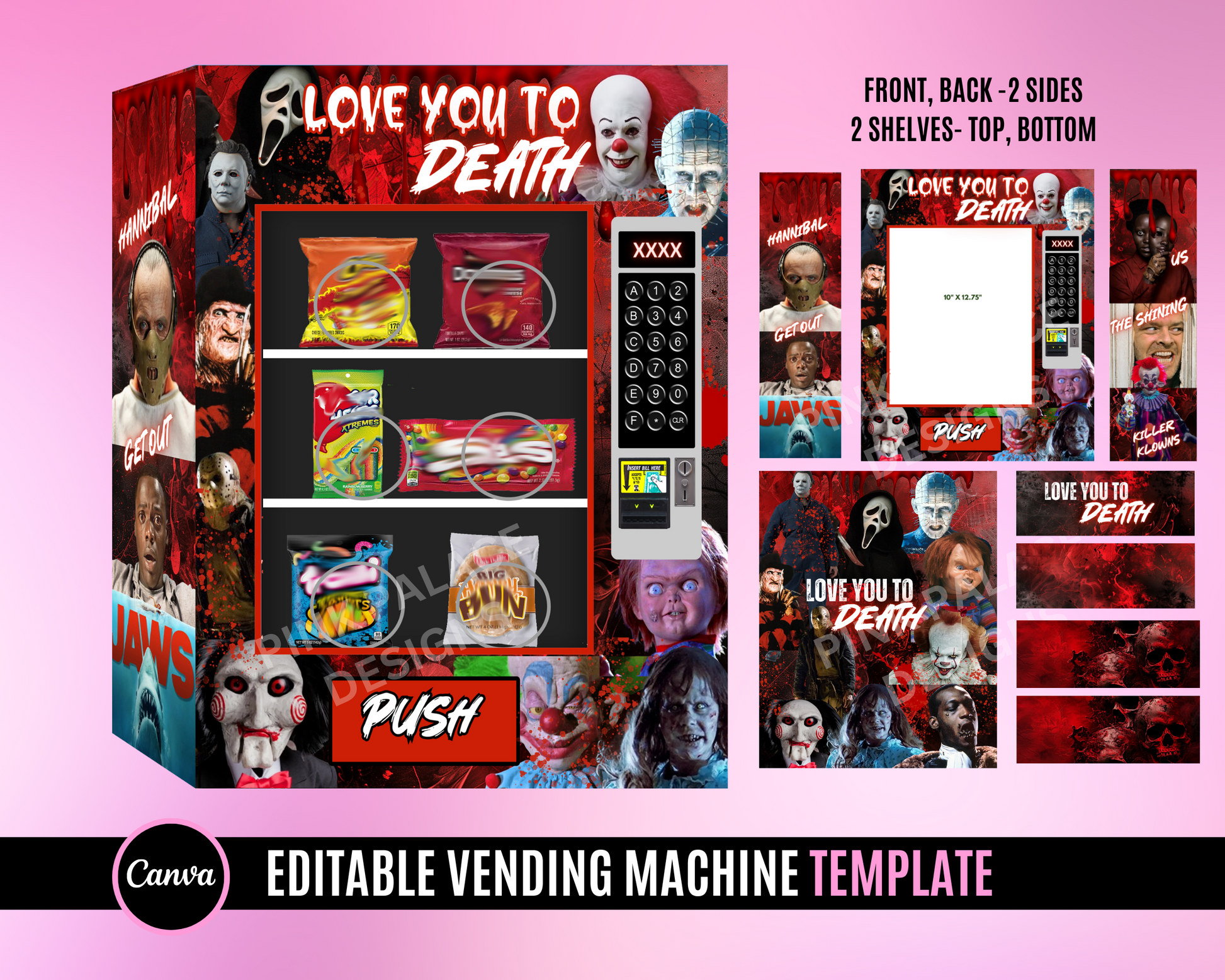 Horror Movie Vending Machine – Pink Palace Designs