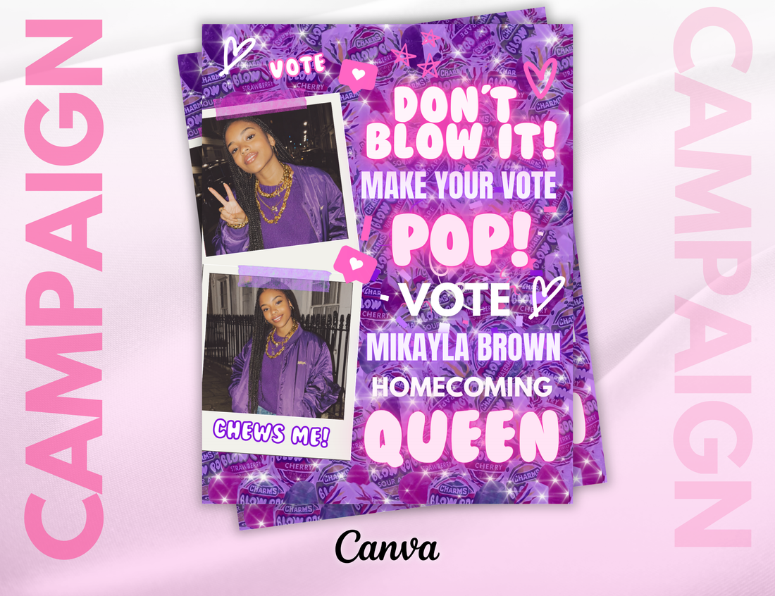 Make your Votes POP Purple – Pink Palace Designs