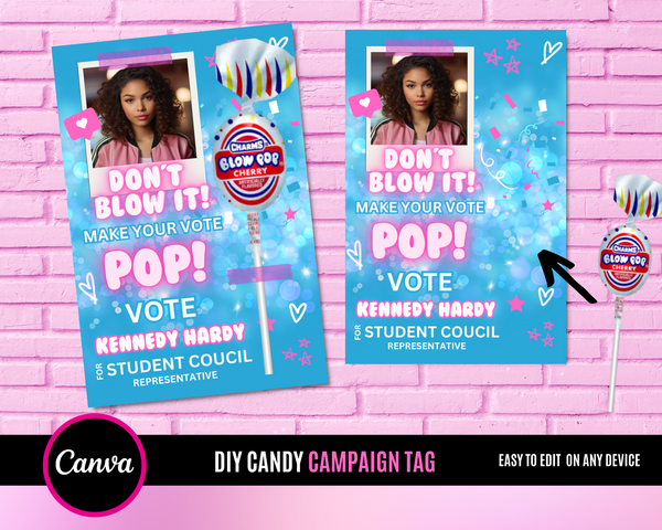 Candy Tag for Campaign - BP – Pink Palace Designs