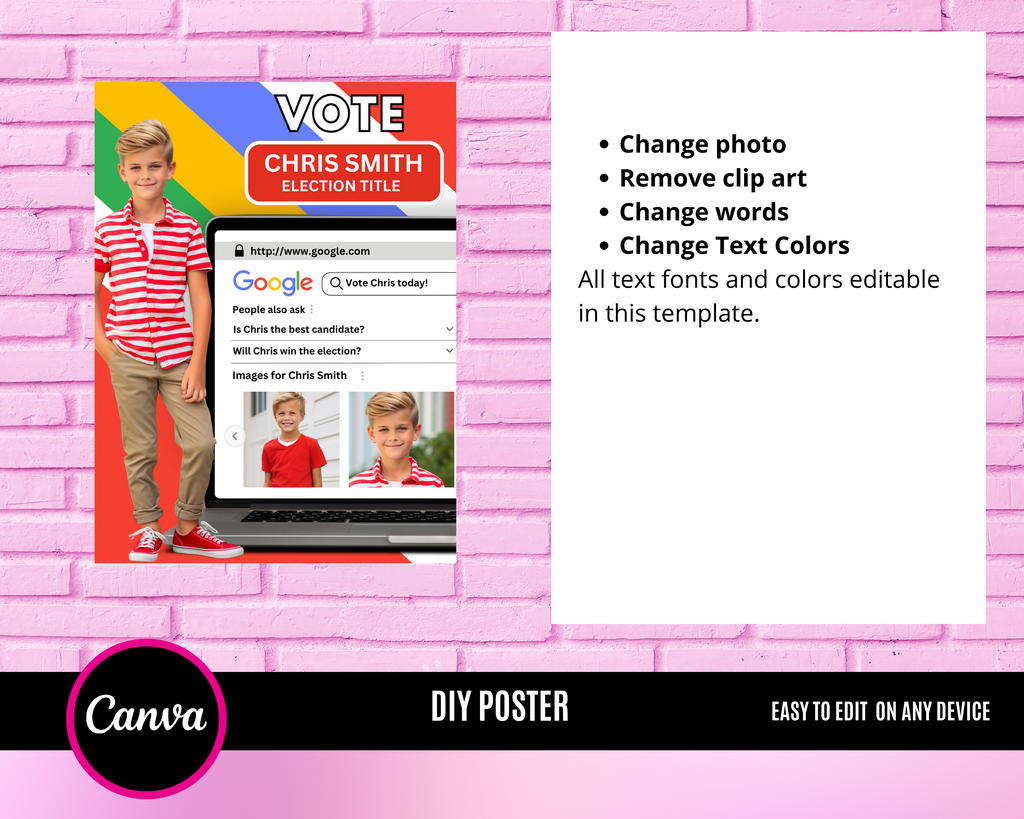 Google Campaign Poster v3 – Pink Palace Designs