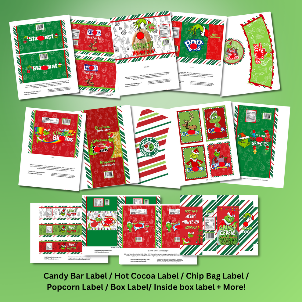Grinchmas Templates Set 2 – Pink Palace Designs