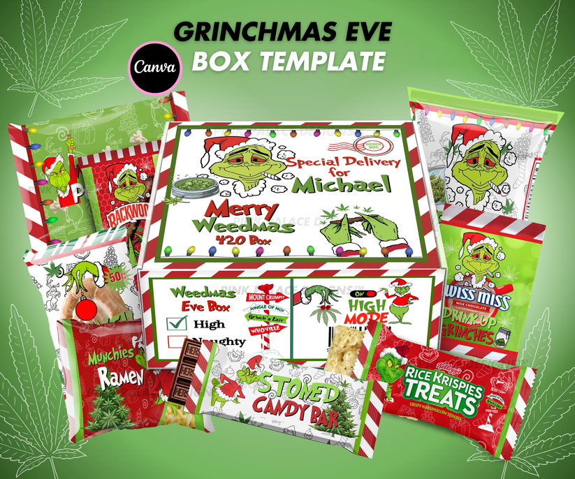 Weedmas Grinchmas Box – Pink Palace Designs