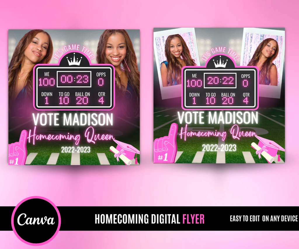 Homecoming Campaign Flyer – Pink Palace Designs