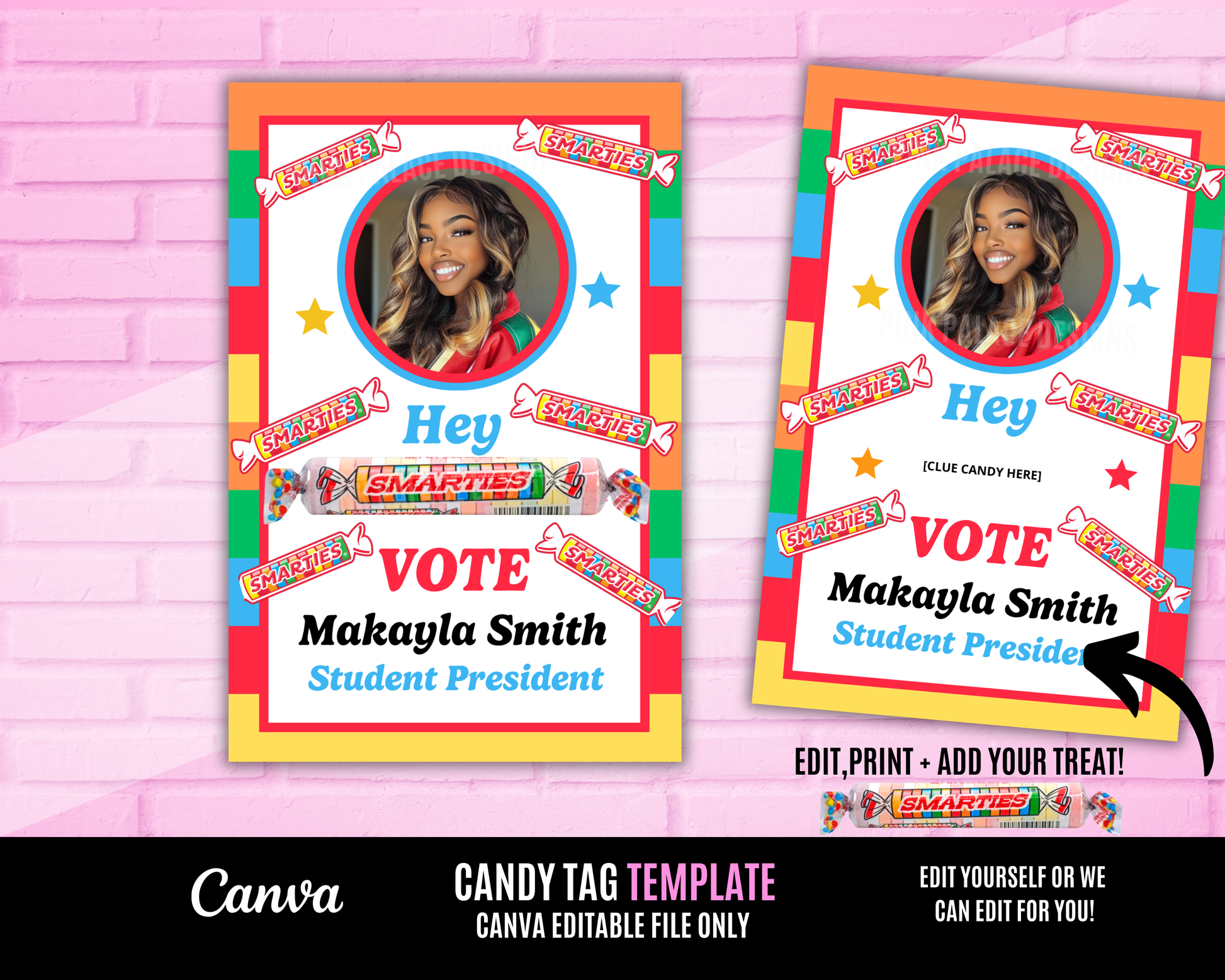 Smarty Candy Card – Pink Palace Designs