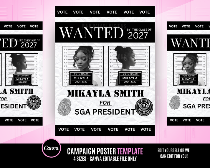 Wanted Poster - Homecoming Campaign – Pink Palace Designs