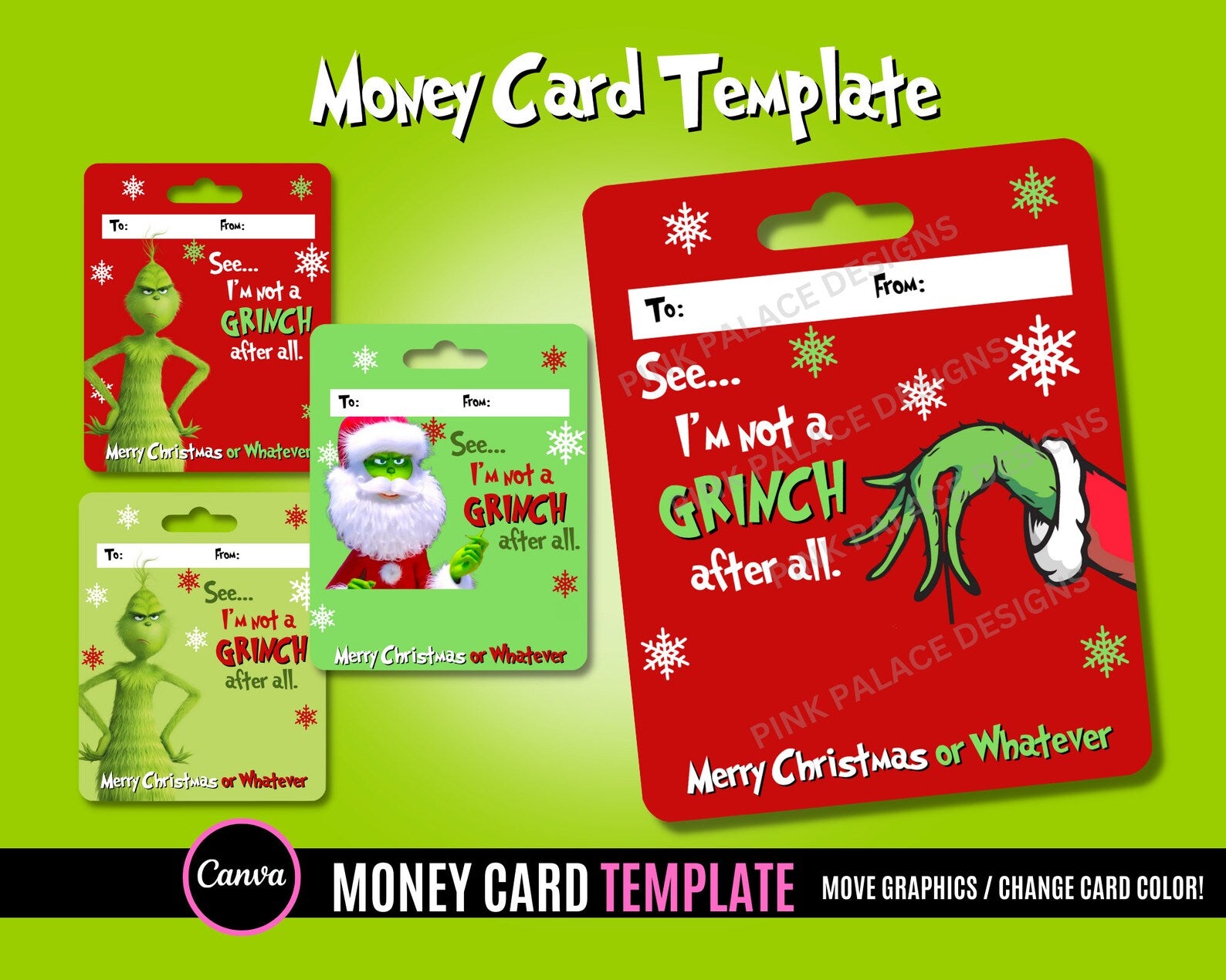 Grinchmas Eve Box Templates Set 2 – Pink Palace Designs