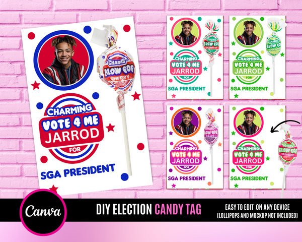 Blow Pop lollipop Candy Card for Campaign – Pink Palace Designs