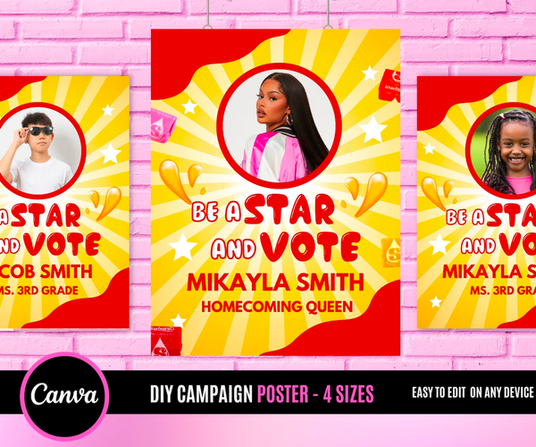 Starburst Campaign Poster – Pink Palace Designs