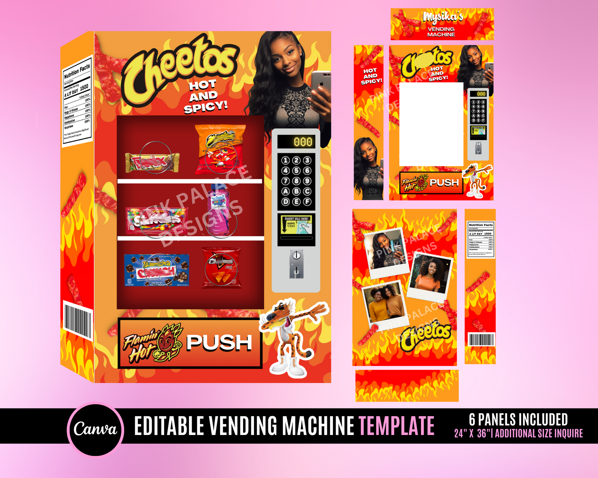 Hot Crunchy Vending Machine Template – Pink Palace Designs