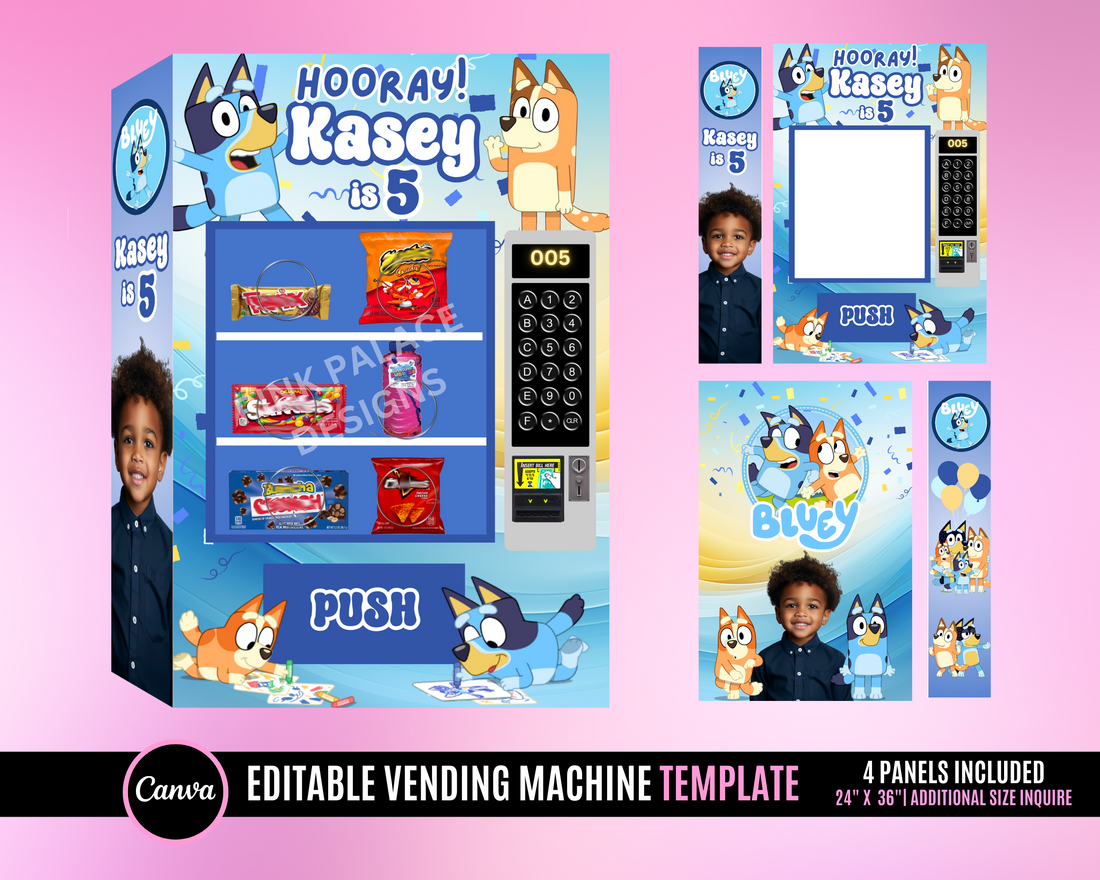 Blue Dog Vending Machine Template – Pink Palace Designs