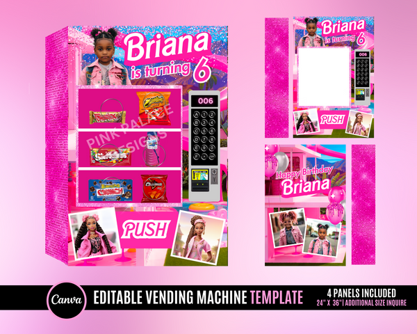 Barbie Vending Machine Template – Pink Palace Designs