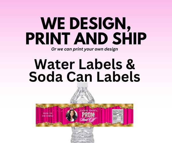 Water Bottle Labels Print – Pink Palace Designs